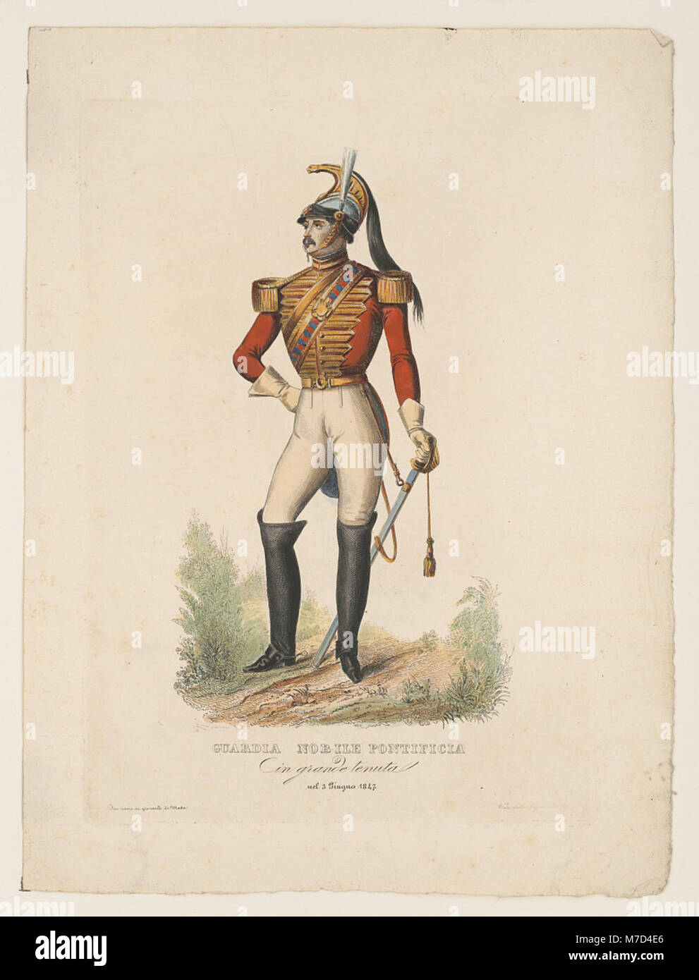 The Pontifical Noble Guard (Guardia Nobile Pontificia) was a ...
