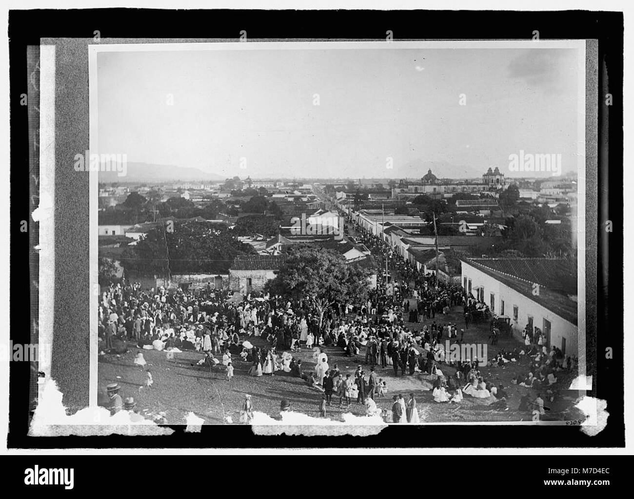 This photograph offers a view of Guatemala City, the capital of ...