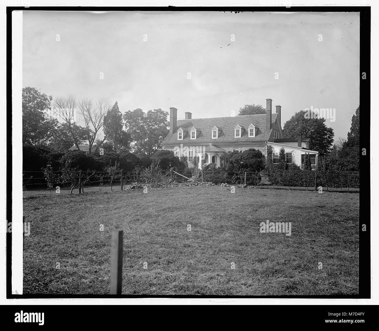 A photograph of Gunston Hall in Virginia, reflecting its historical ...