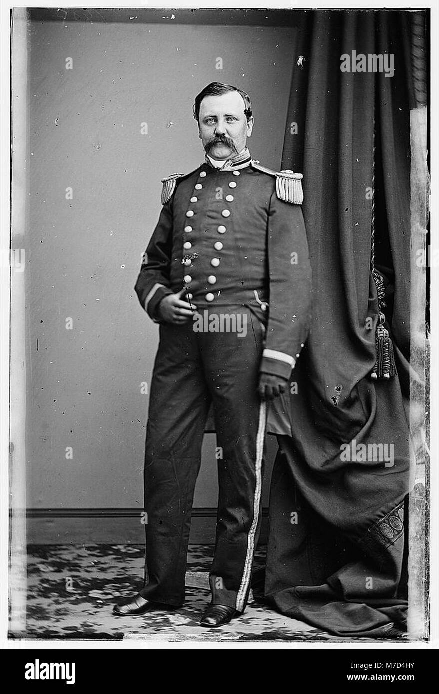 This portrait depicts Lieutenant Commander William Gwin, a U.S. Navy ...
