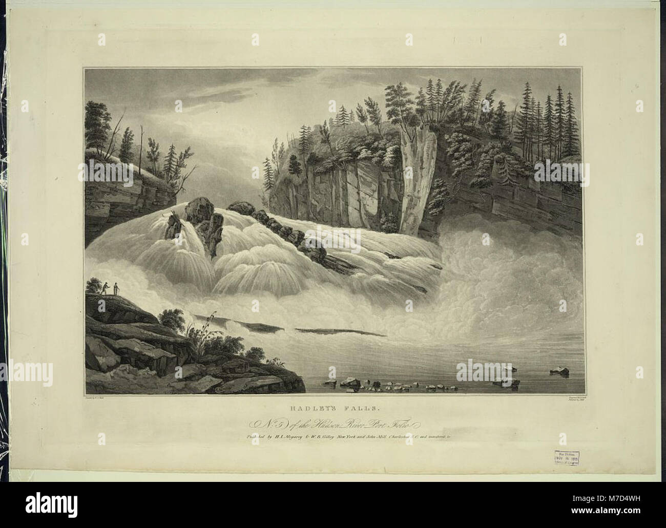 'Hadley's Falls' is an artwork created by W.G. Wall, featuring a scenic ...