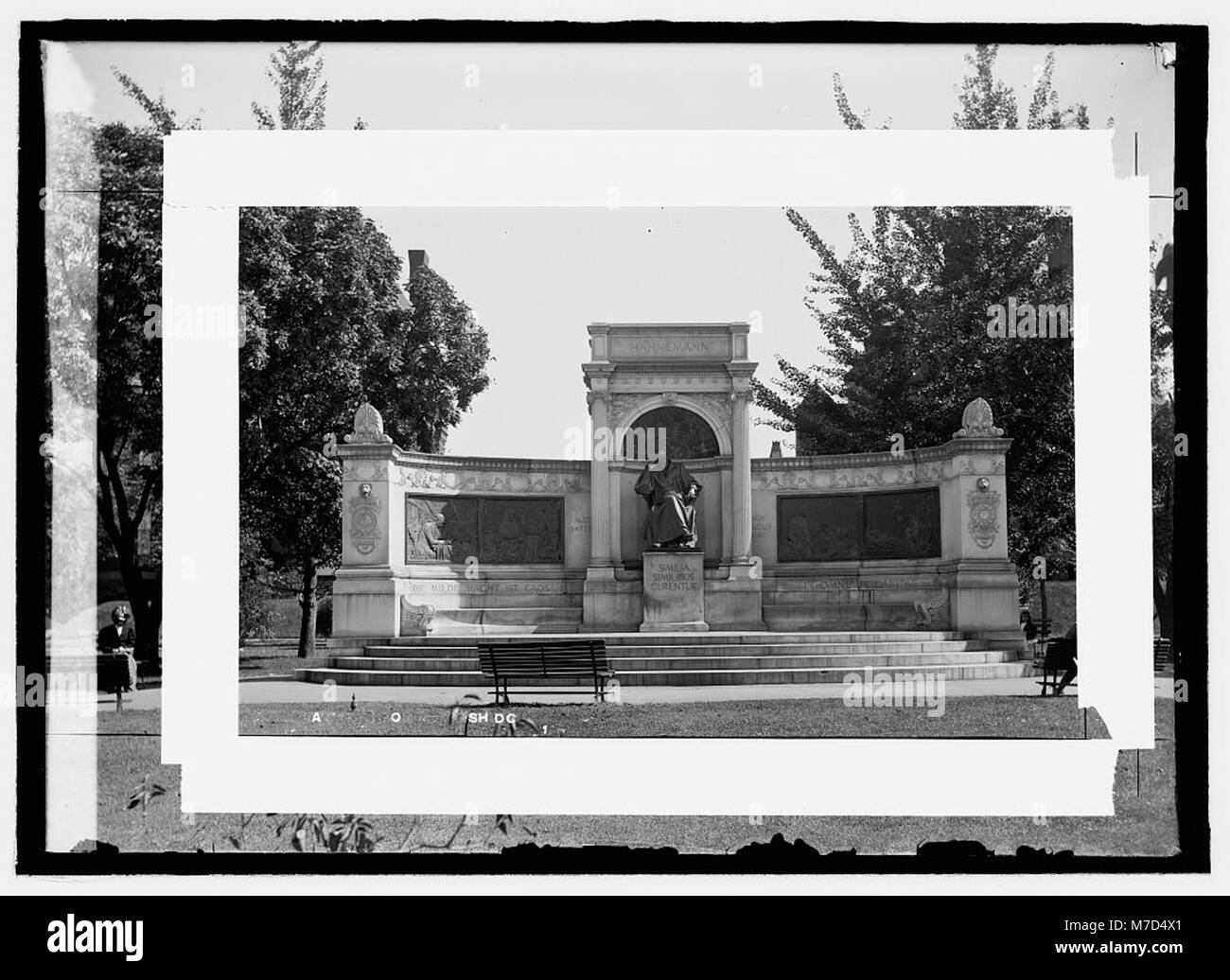 A statue of Samuel Hahnemann, the founder of homeopathy, stands as a ...