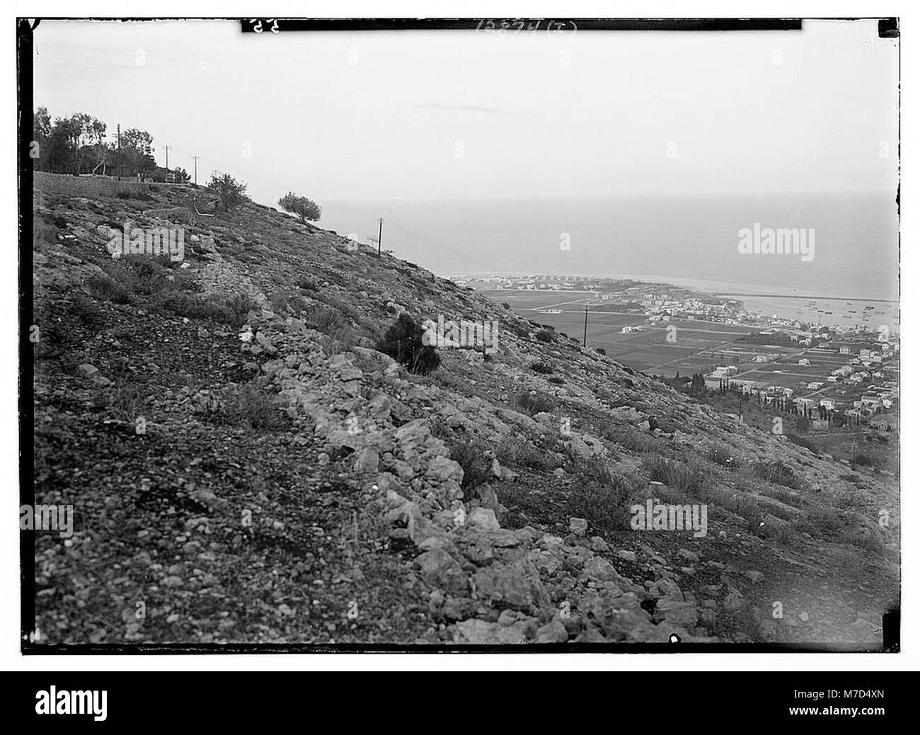Haifa before harbour complete LOC matpc.04541 Stock Photo - Alamy