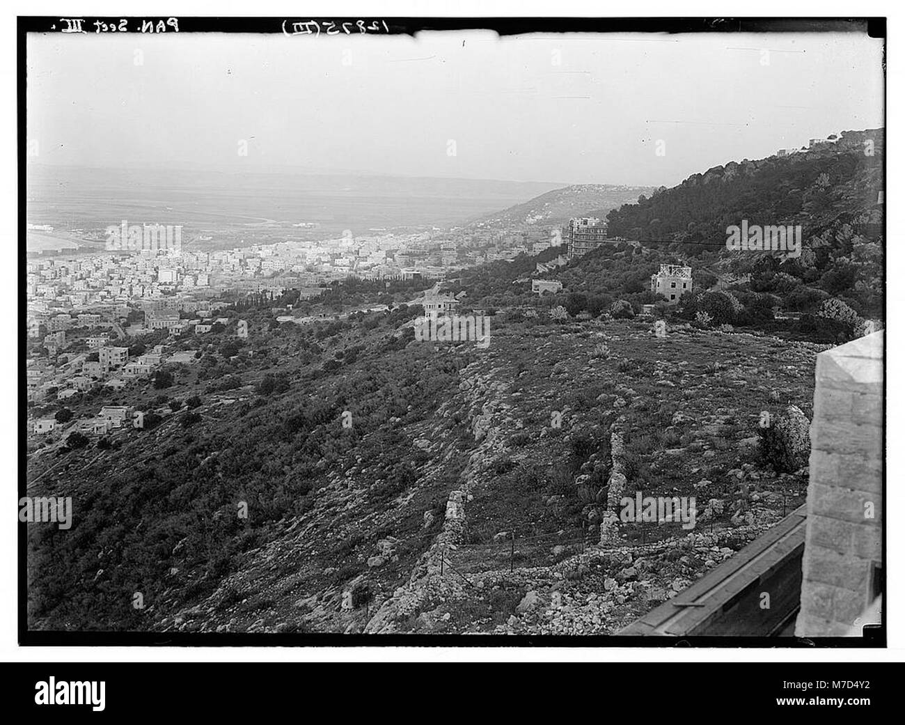 A view of Haifa, a coastal city in Israel, showing its urban landscape ...