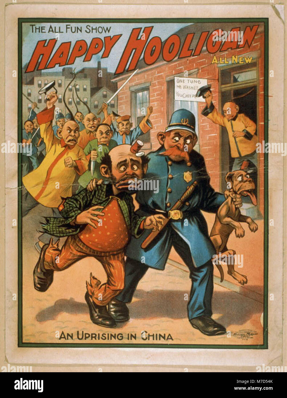 A promotional poster for 'Happy Hooligan,' a popular early 20th-century ...