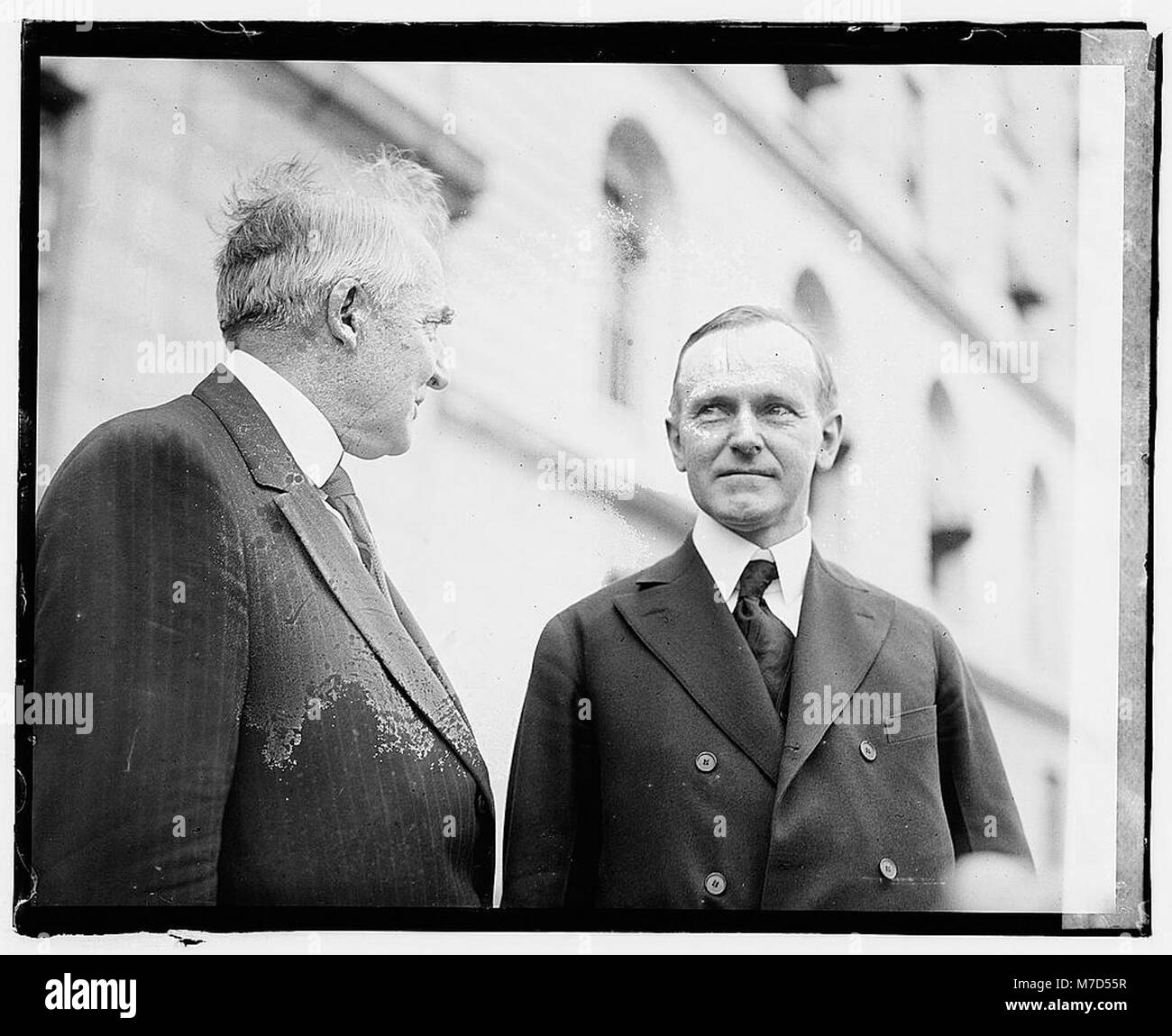A photograph or political image featuring Presidents Warren G. Harding ...