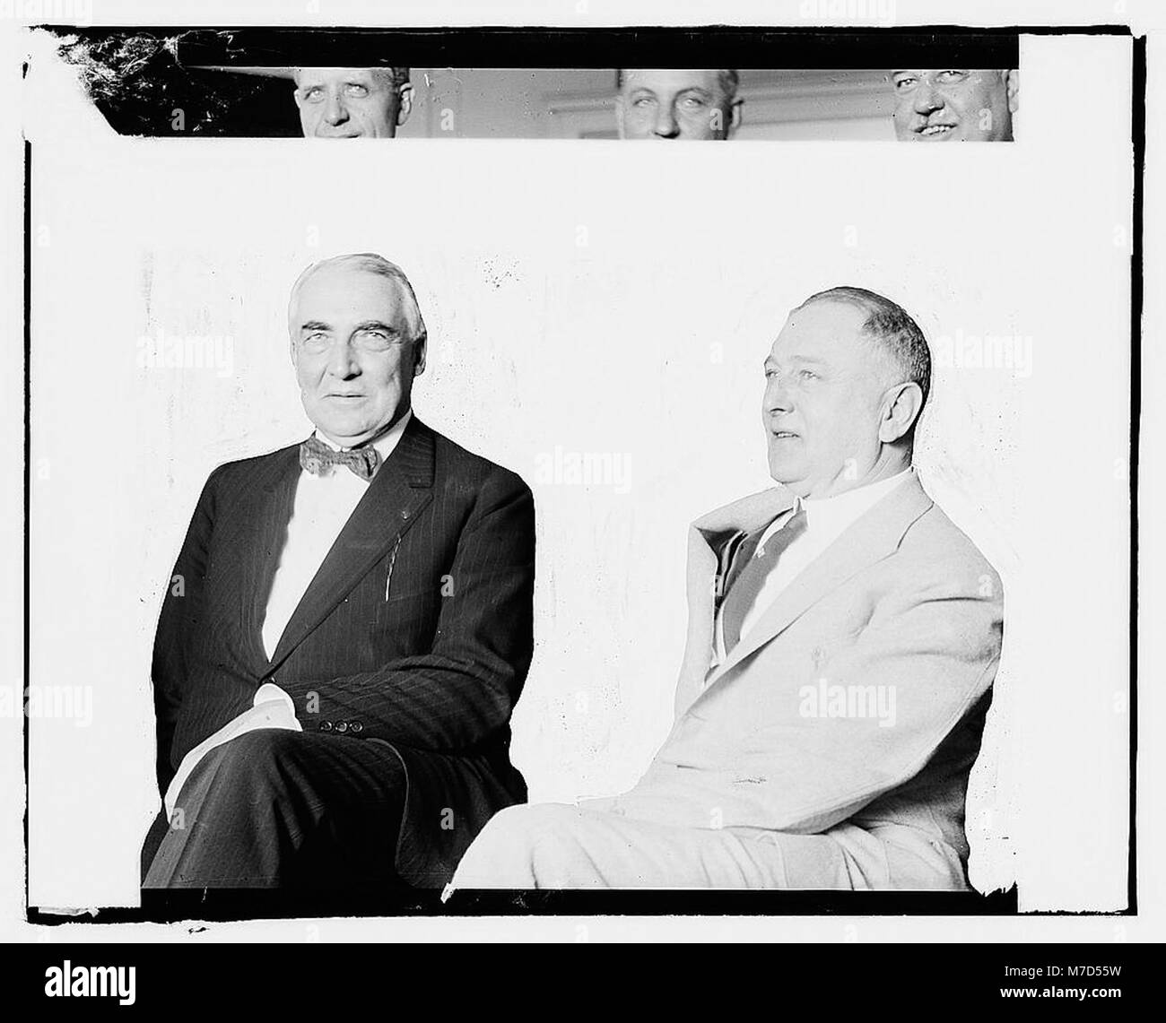 A photograph of President Warren G. Harding with H.M. Doherty (also ...