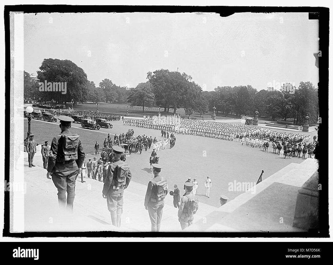 An image from the funeral of President Warren G. Harding on August 8 ...