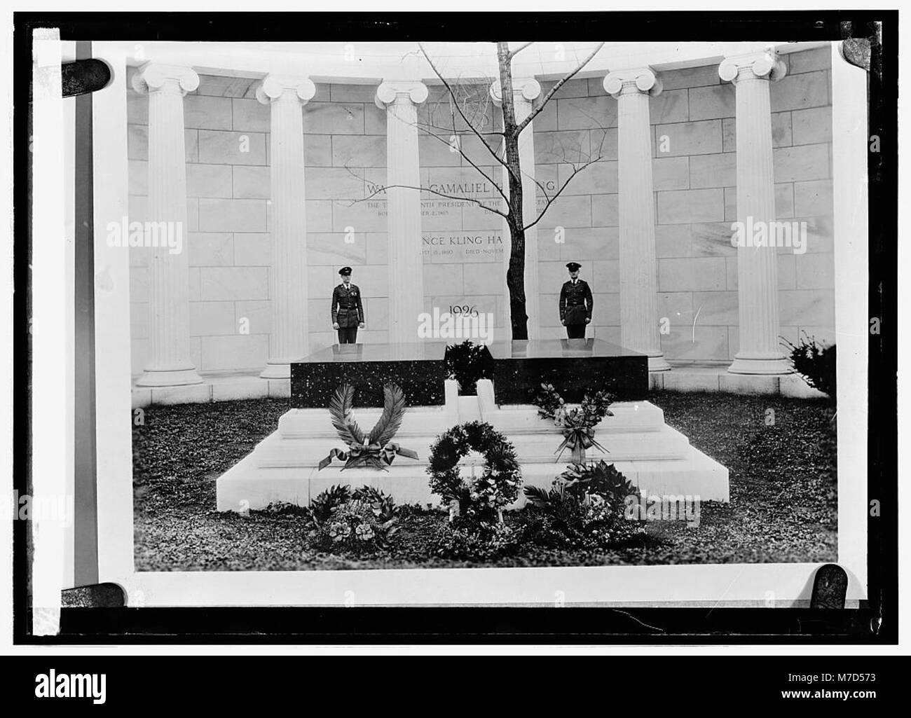 This photograph shows the Harding Memorial in Marion, Ohio, a monument ...
