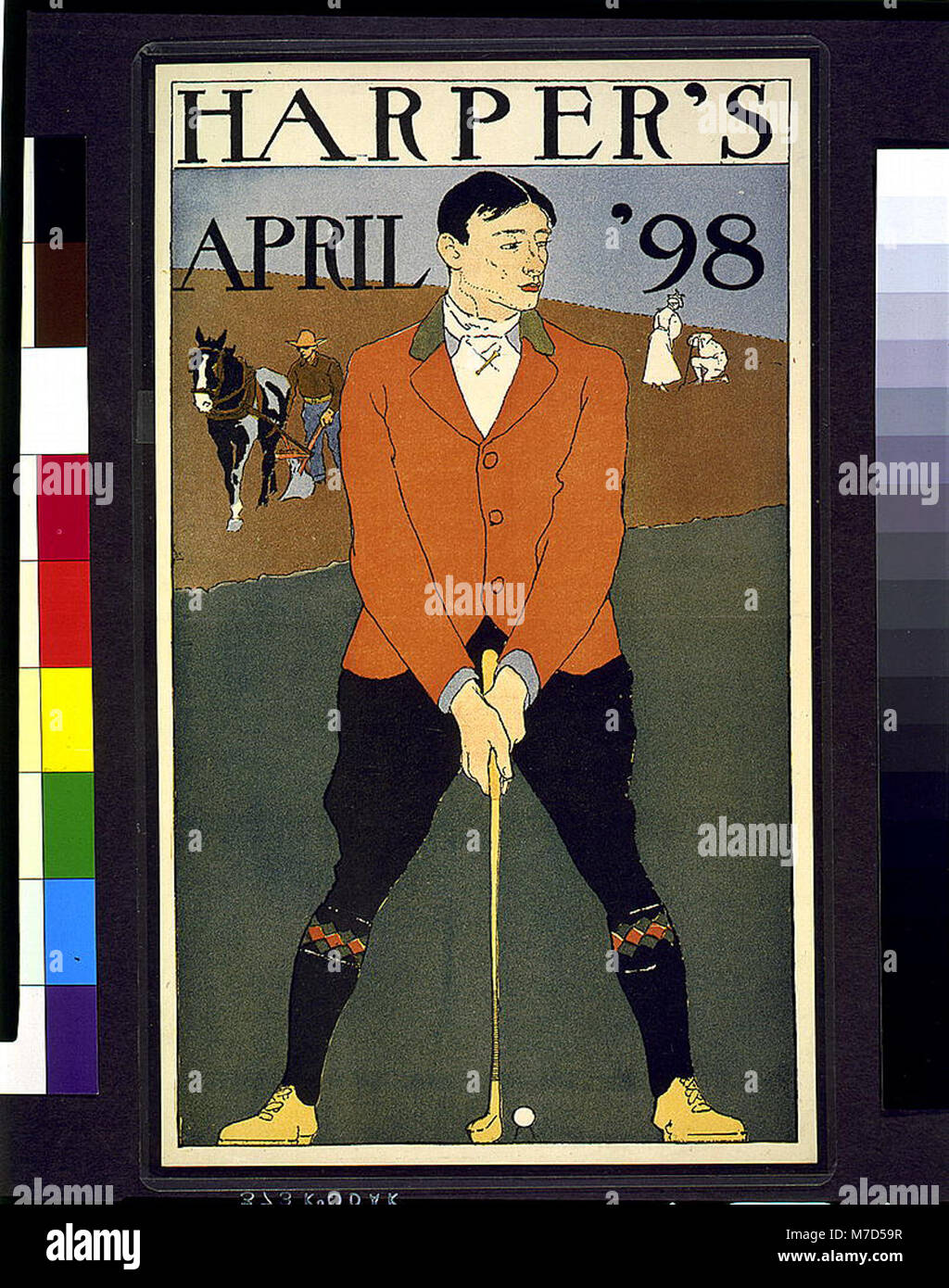 A historical cover image of Harper's magazine from April 1898 ...