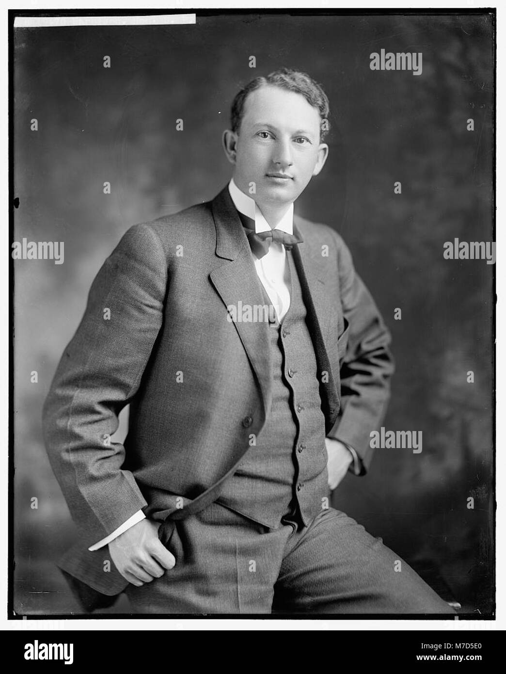 A portrait of B.P. Harrison, recognized as honorable for his service ...