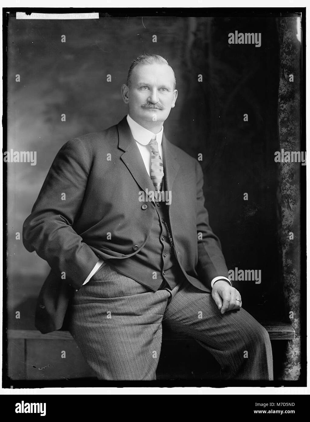 A portrait of W.C. Hawley, an American politician known for his ...