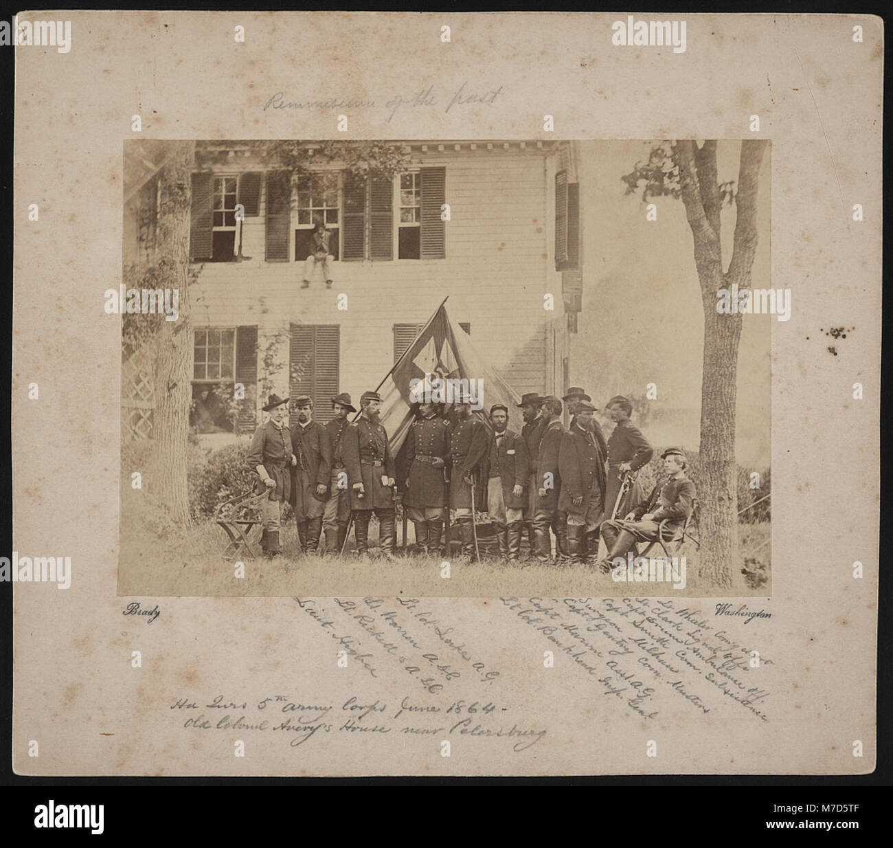 Headquarters of the 5th Corps, Army of the Potomac, at the home of Col ...