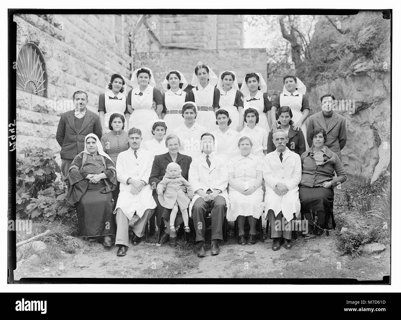 Hebron Hospital group at Hebron, Dr. Walker & staff, Mar. 4, '44 LOC ...
