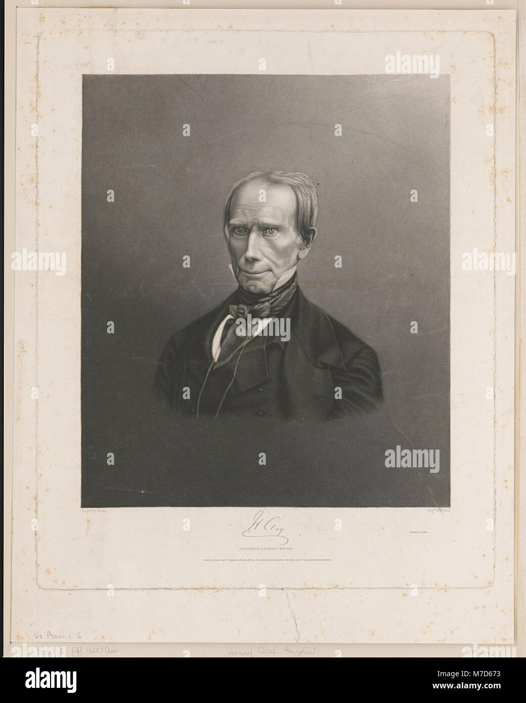 This is a portrait of Henry Clay, an influential American politician ...