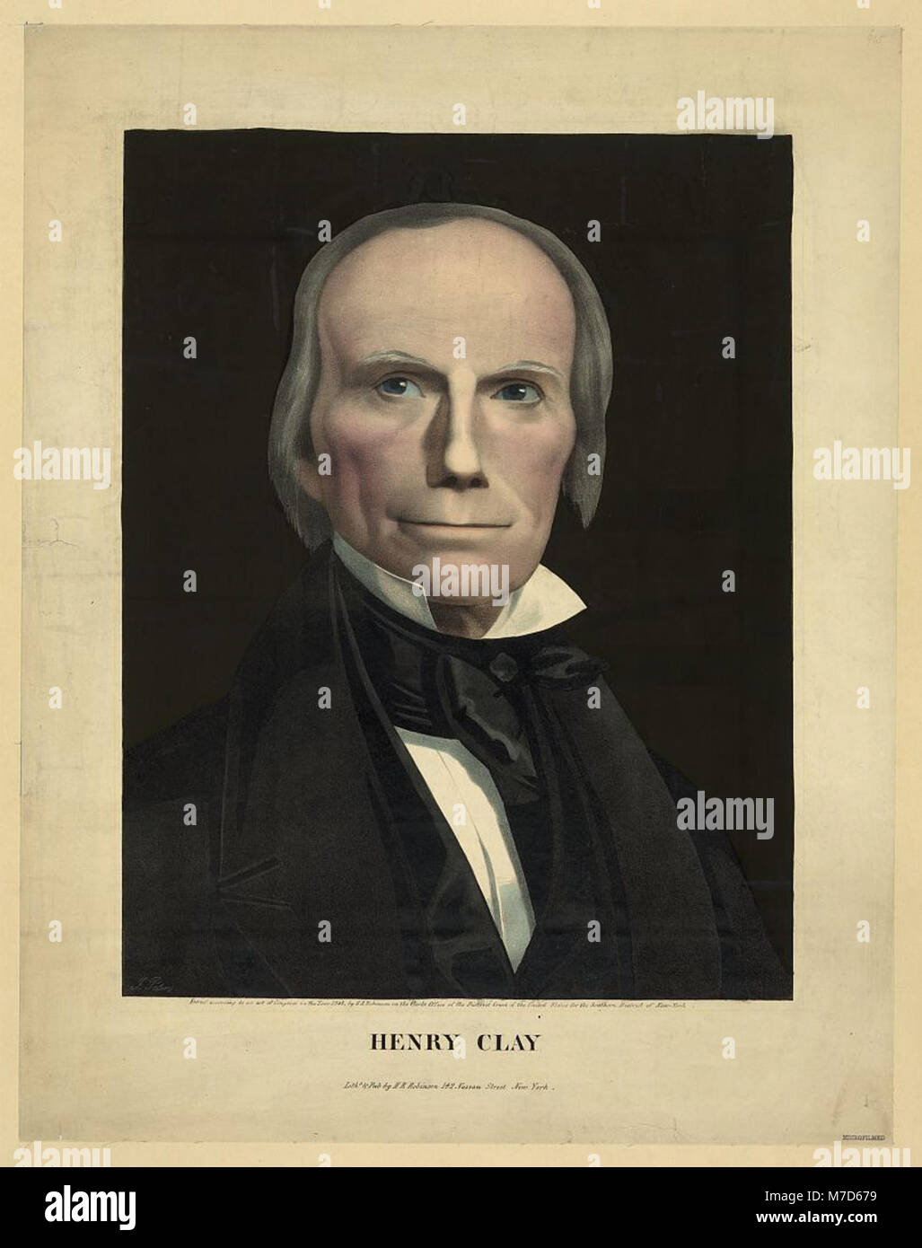 This image is a portrait of Henry Clay, an influential American ...