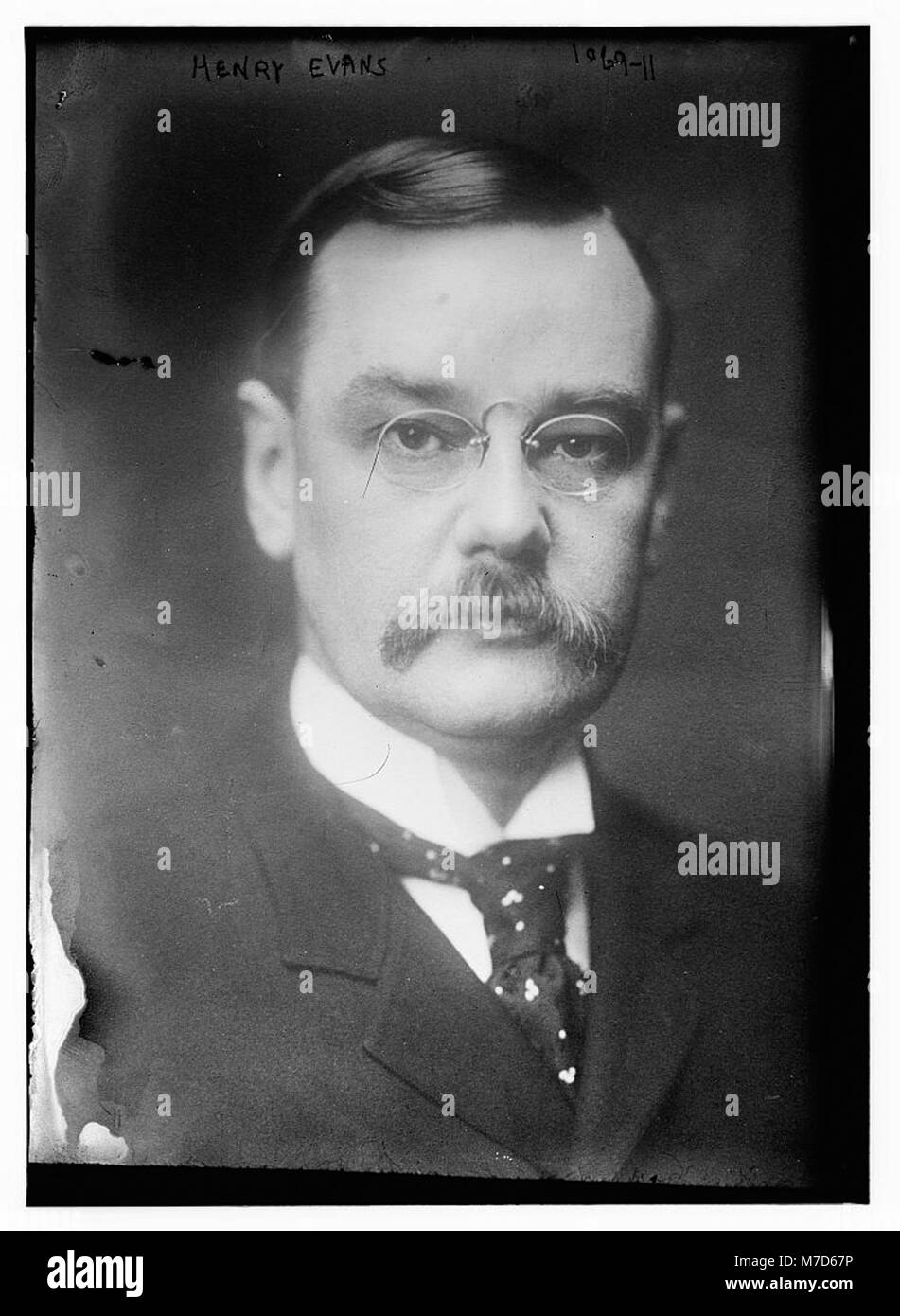 Portrait of Henry Evans, an important figure, capturing his ...