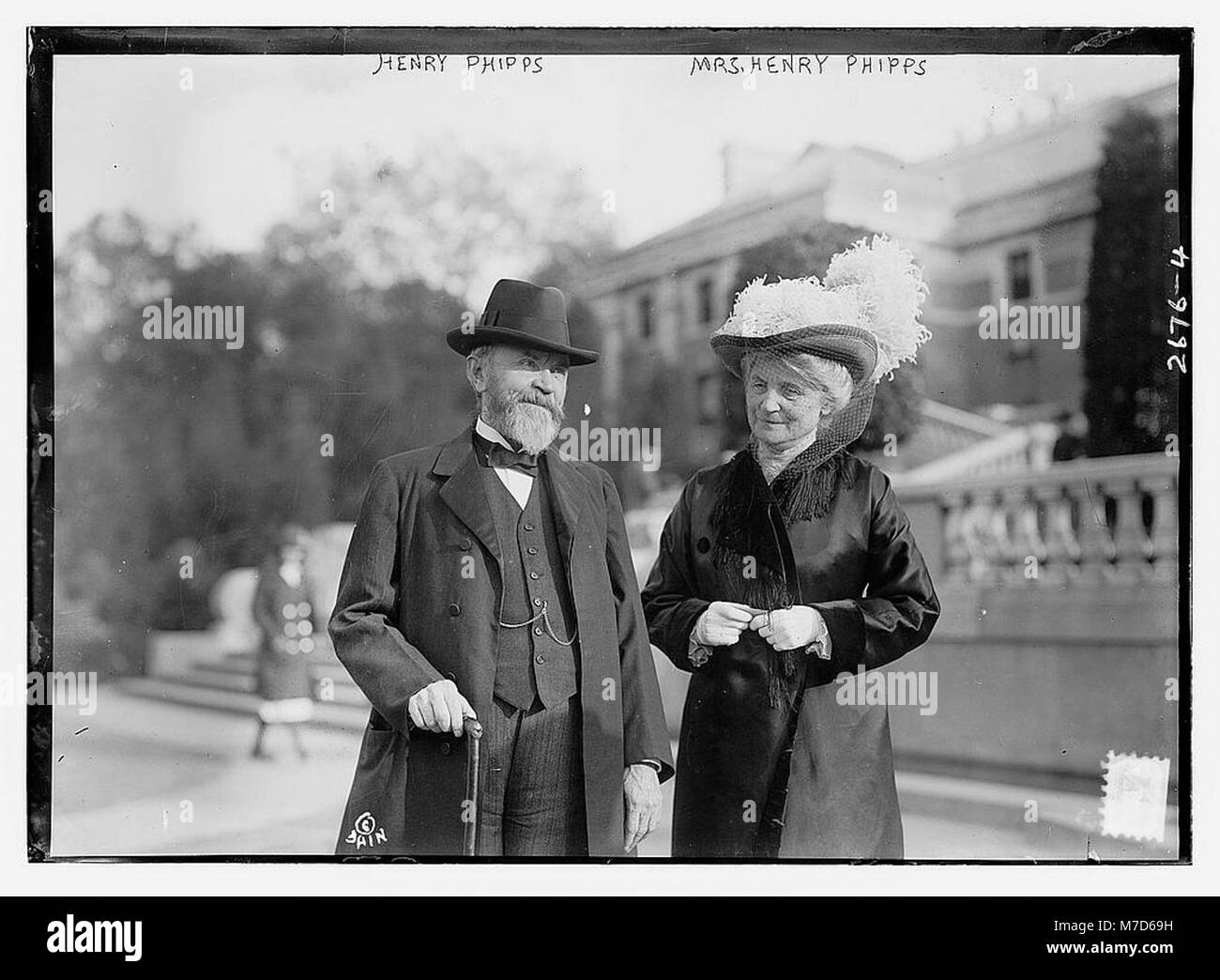 Henry Phipps and his wife, Mrs. Henry Phipps, captured in a formal ...