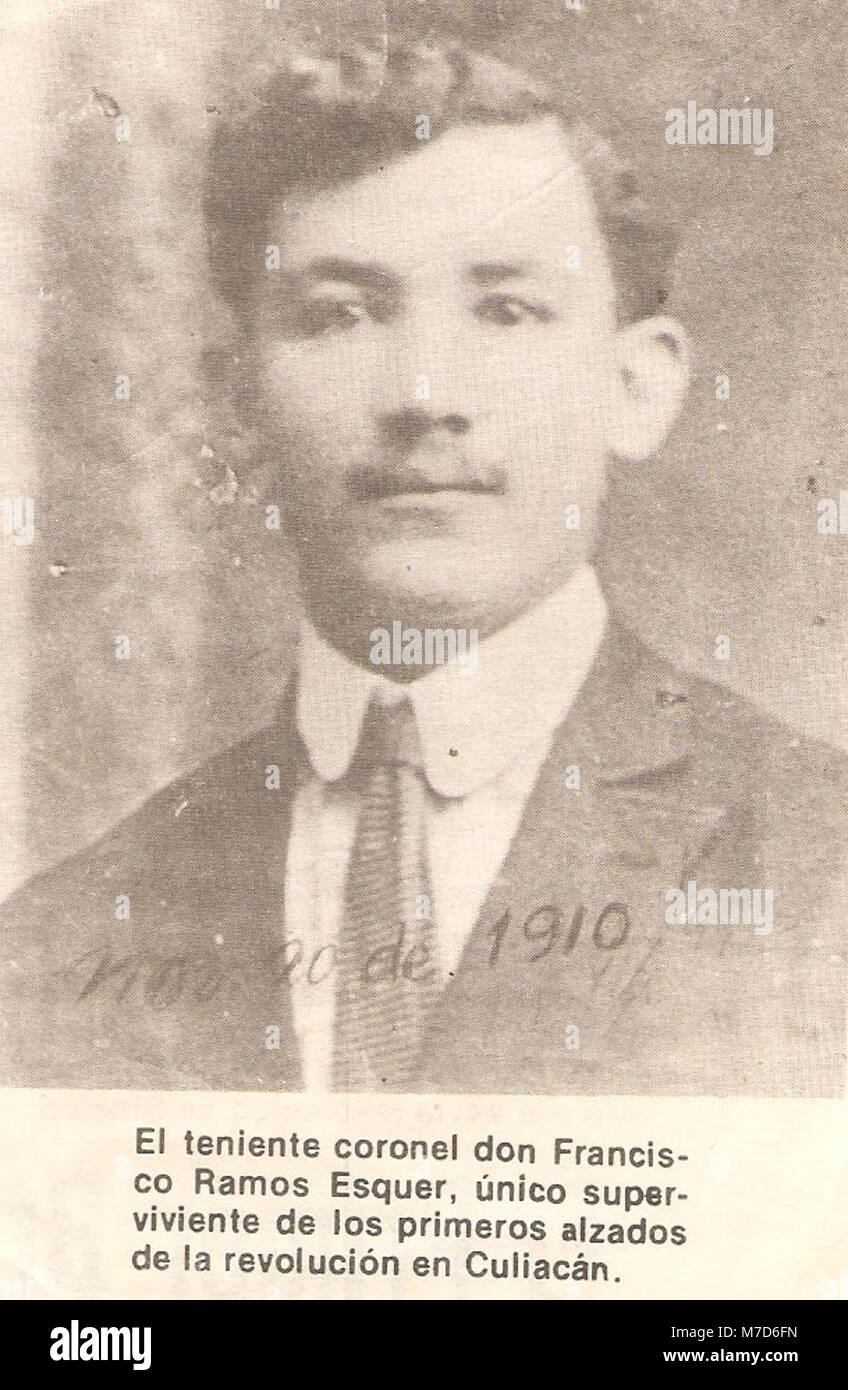 A photograph of Lieutenant Colonel Don Francisco Ramos Esquer, the sole ...