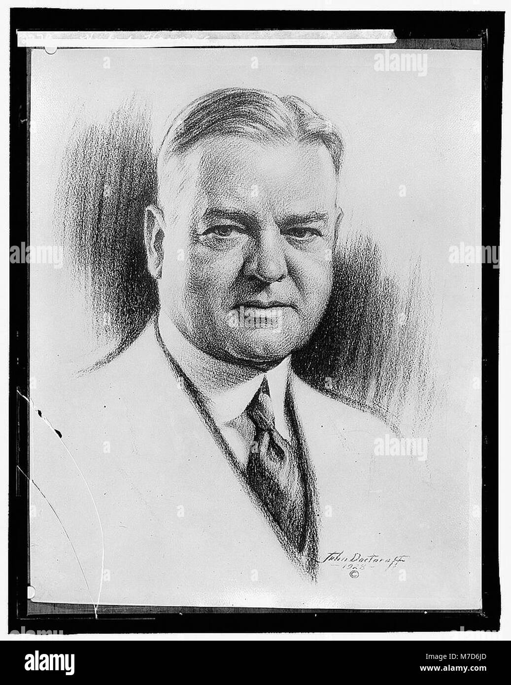 Herbert Hoover, the 31st President of the United States, is captured in ...