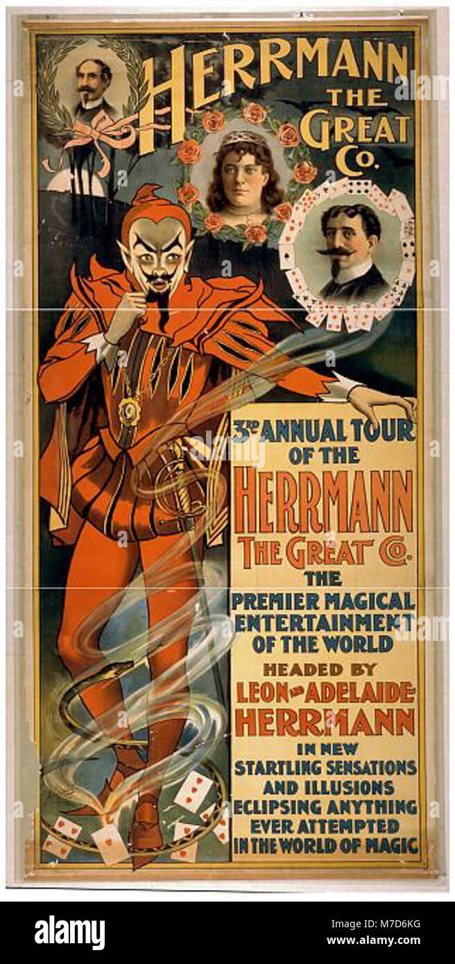 The Herrmann the Great Co., led by Leon and Adelaide Herrmann, presents ...