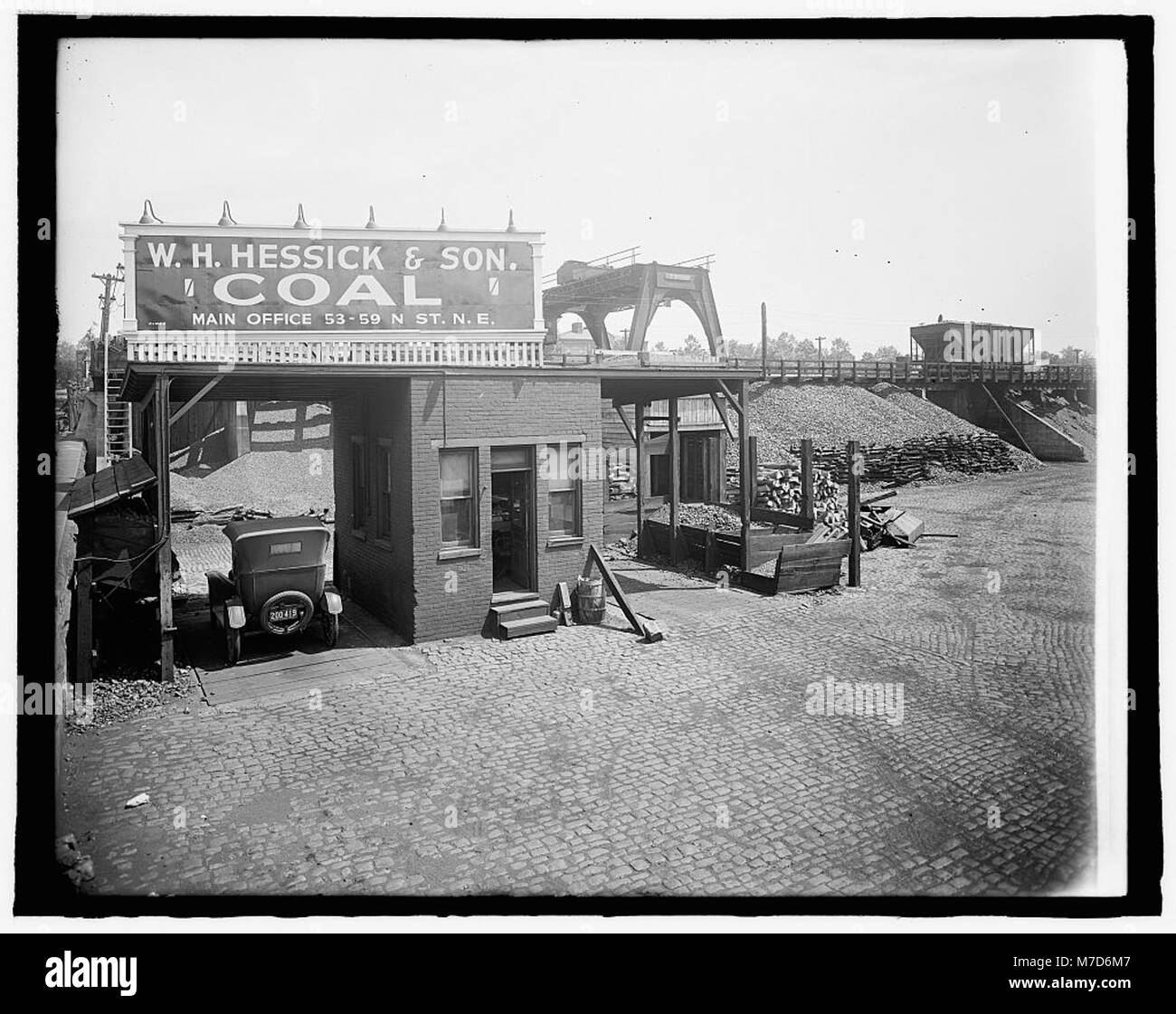 This image depicts the Hessick Coal Company, showcasing the coal mining ...