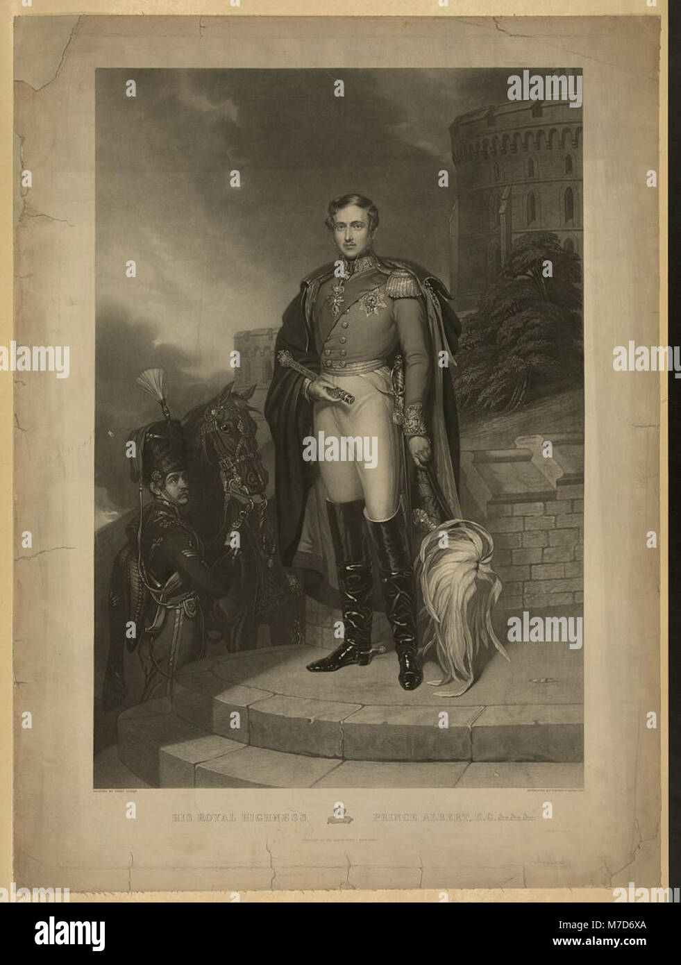 A portrait of Prince Albert, consort of Queen Victoria, painted by John ...
