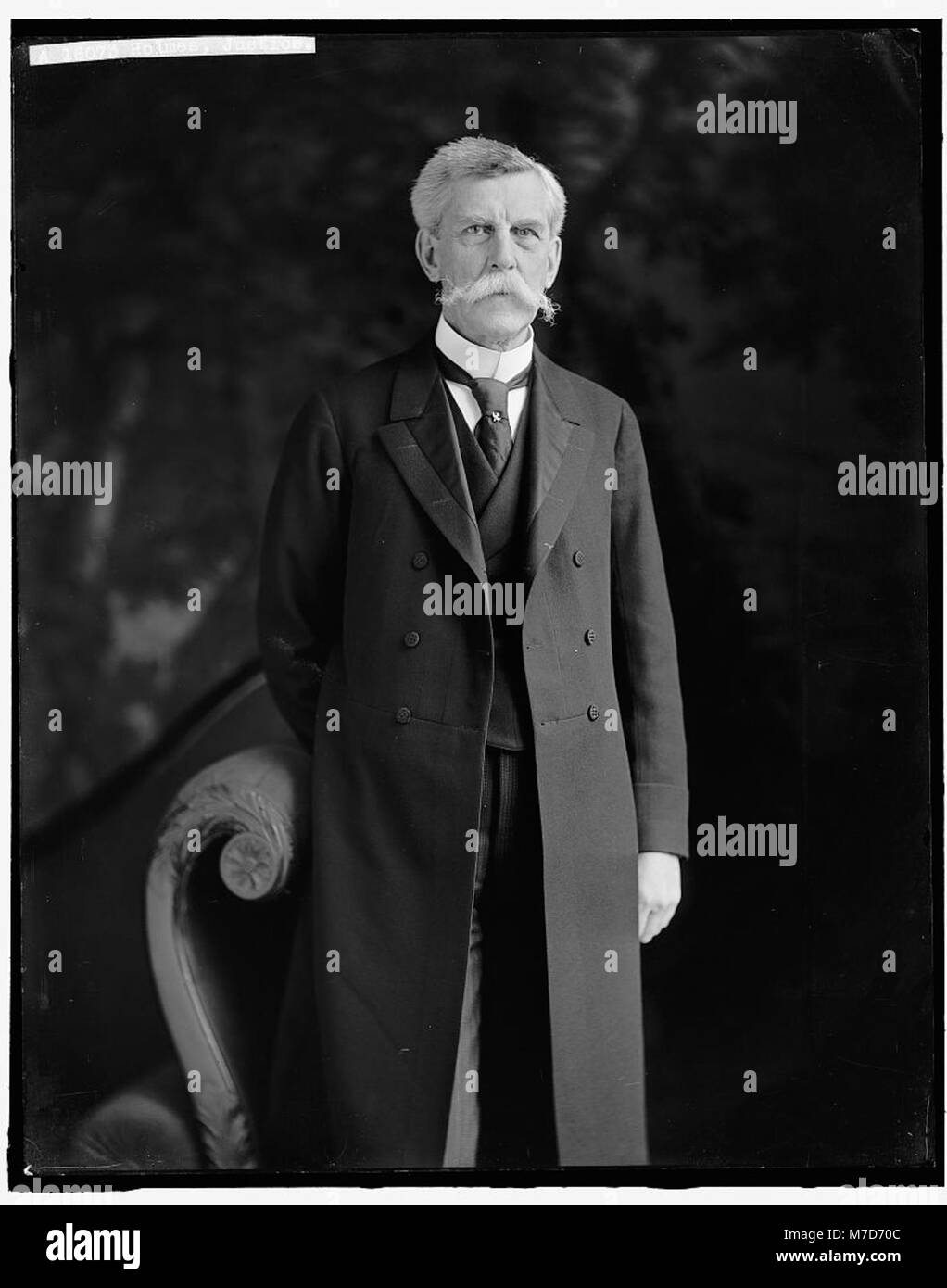 A portrait of Oliver W. Holmes, an influential American justice, known ...