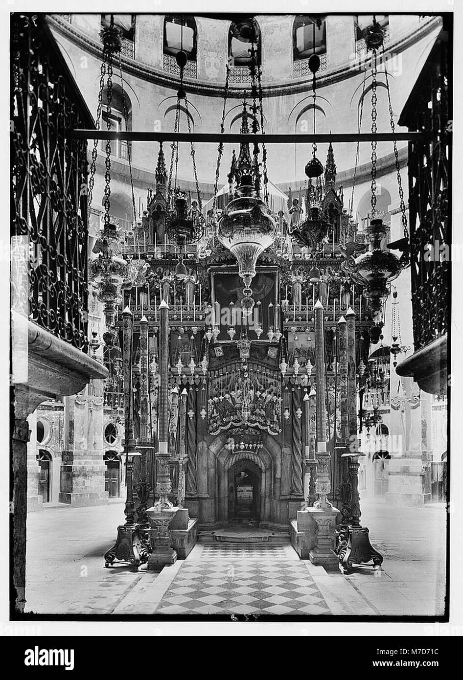 An image of the Edicule, the small structure that encloses the tomb of ...