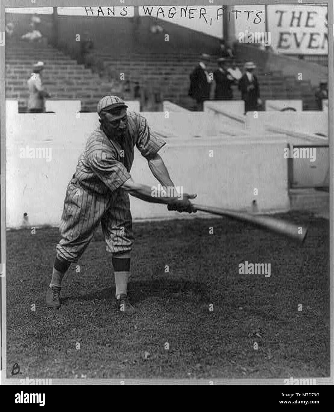 A portrait of Honus Wagner, a legendary baseball player from the ...