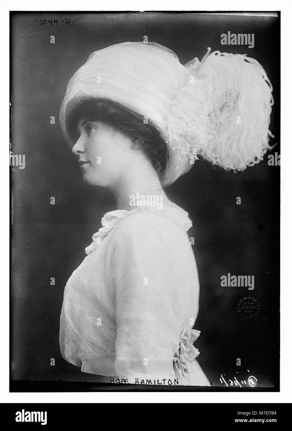 A portrait of Hope Hamilton, an individual captured in a historical ...