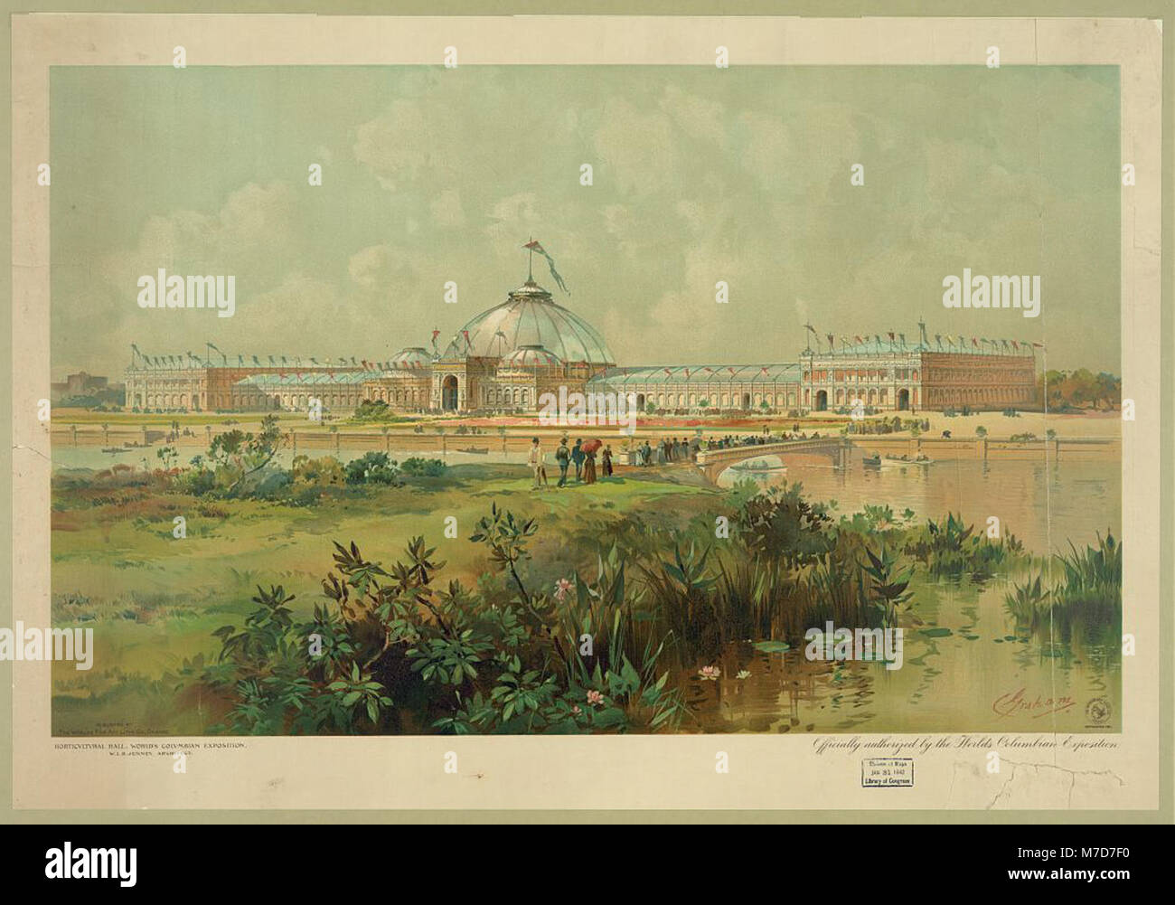 A photograph of the Horticultural Hall at the 1893 World's Columbian ...