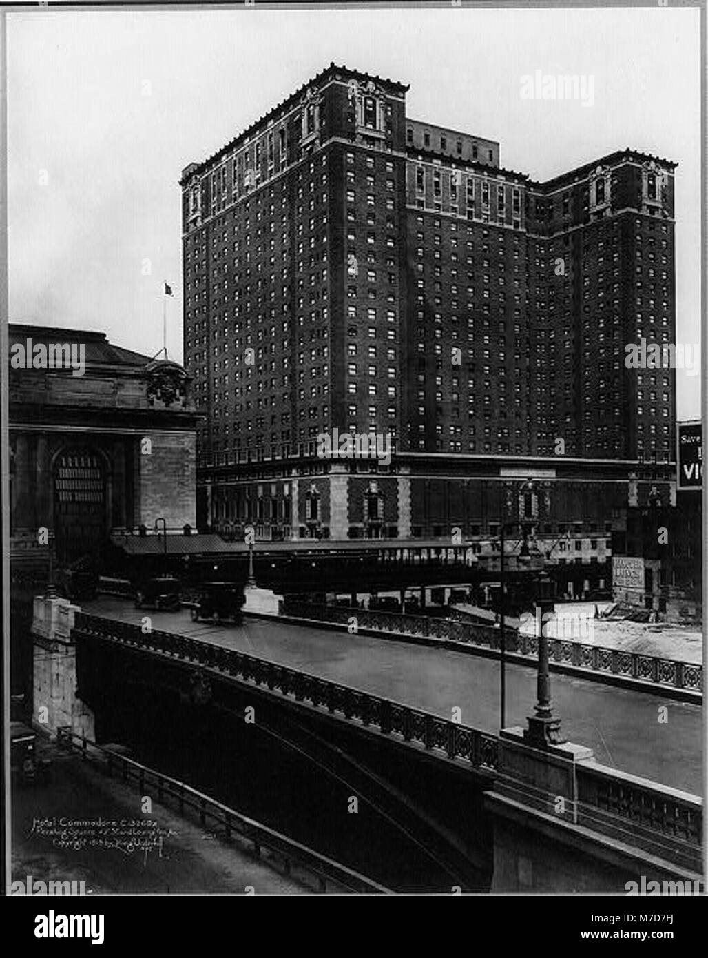 This photograph shows the Hotel Commodore, located at the corner of ...