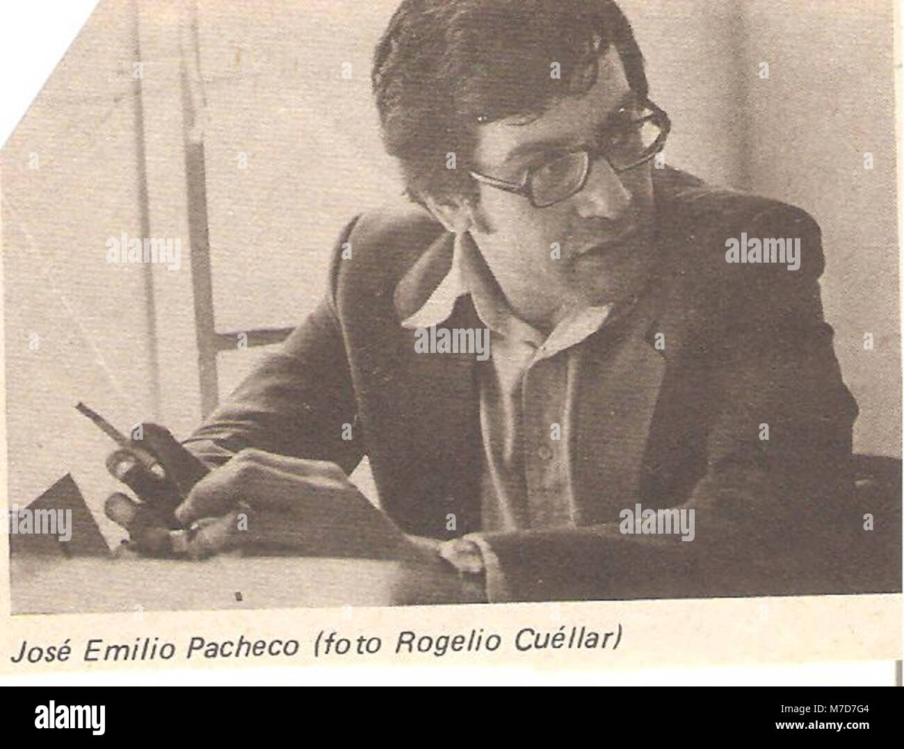 This photograph depicts Jose Emilio Pacheco, a prominent figure ...