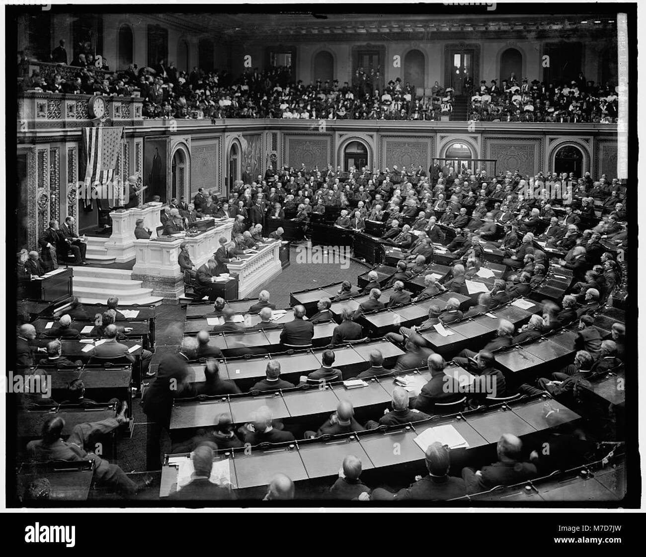 Debate in house representatives Black and White Stock Photos & Images ...