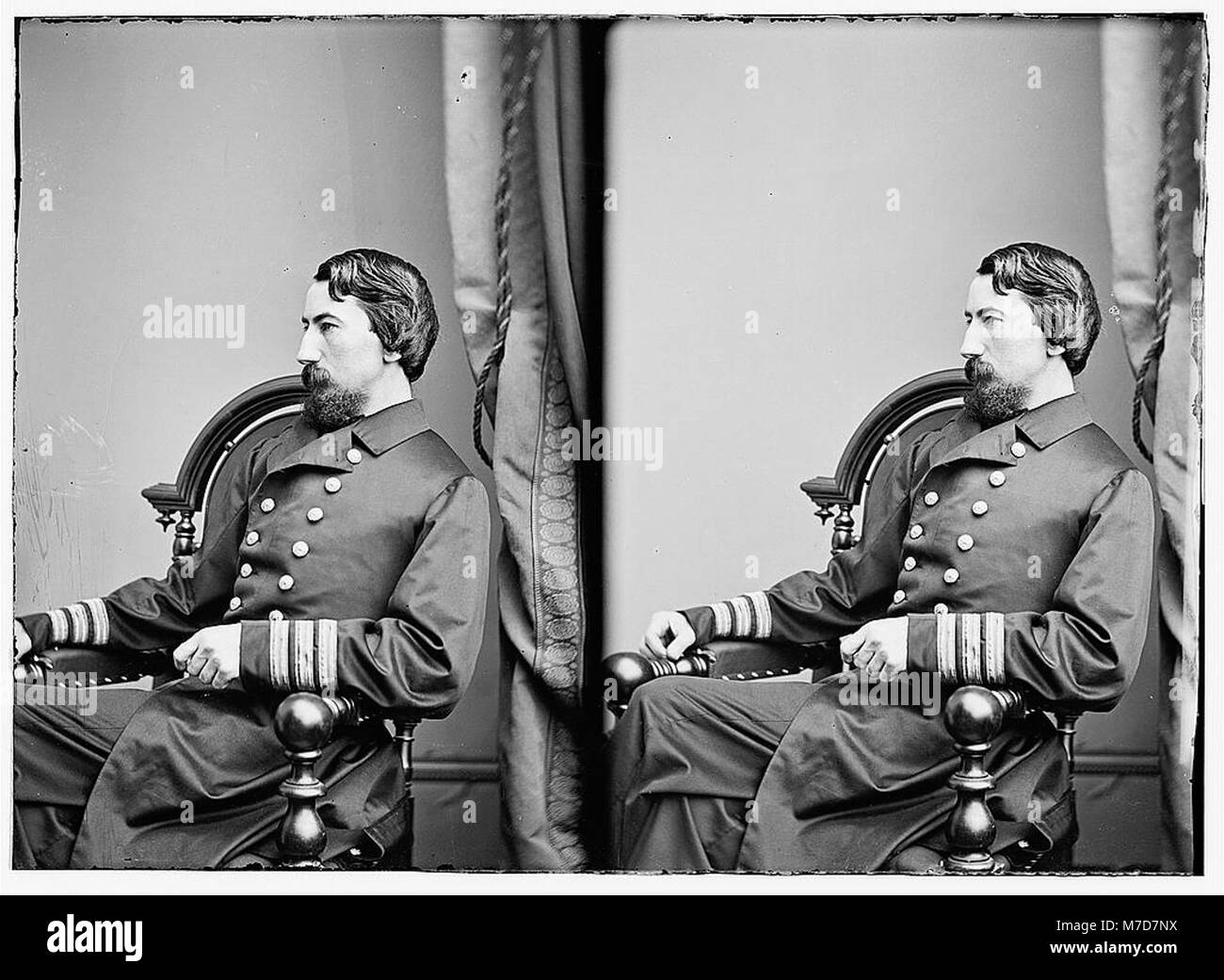This portrait depicts a U.S. Navy officer named Howard, capturing his ...