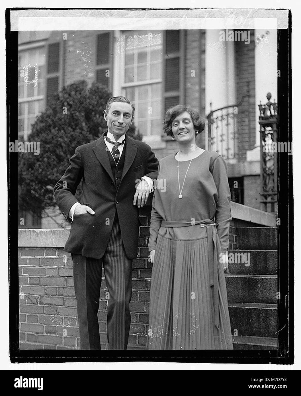 A photograph of Hugh Gibson and his wife, taken on March 20, 1922. The ...