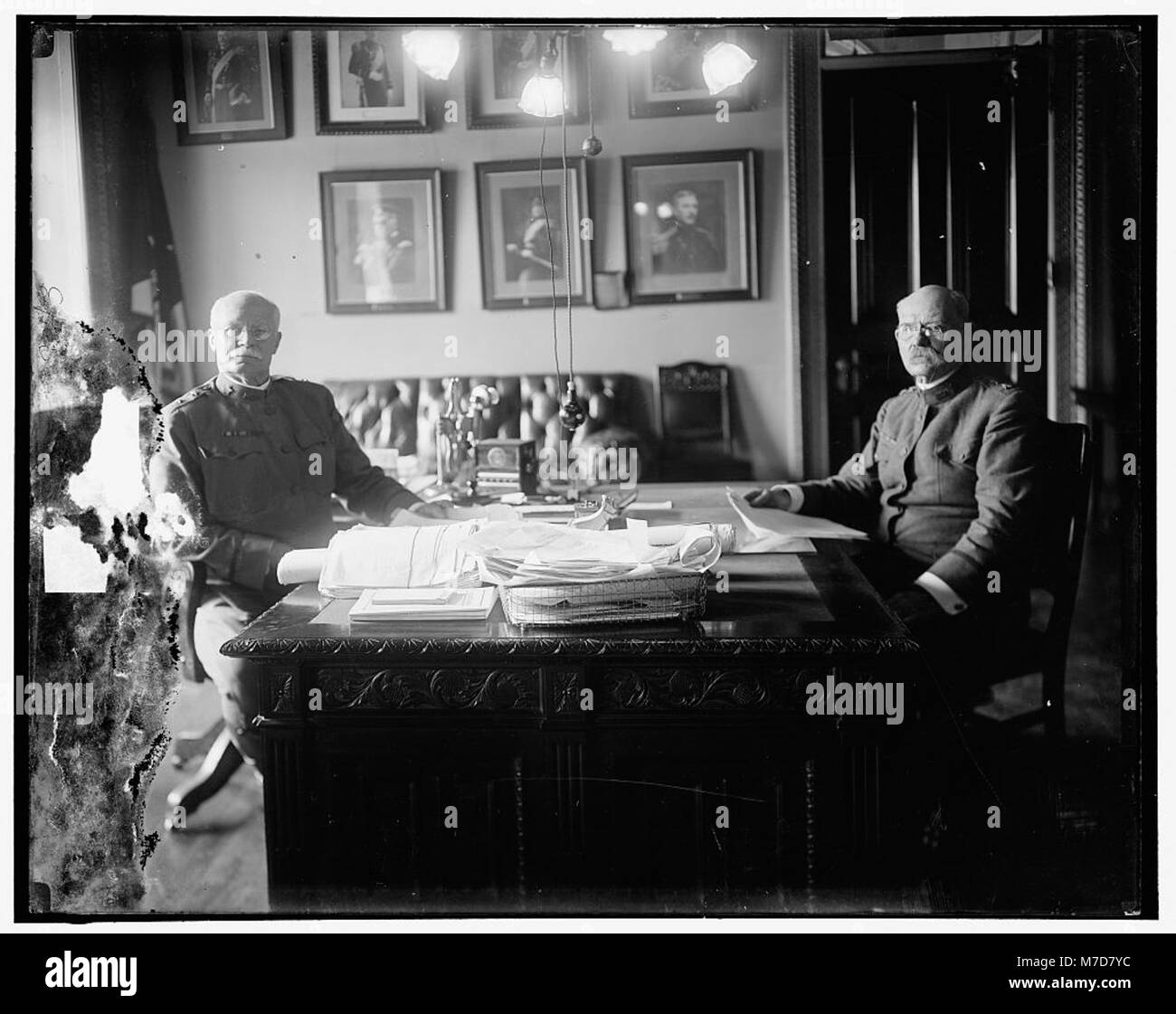 A photograph of Hugh L. Scott and Tasker H. Bliss, military officers ...