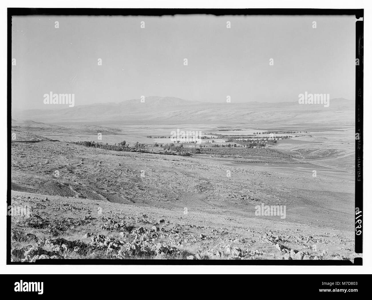 A panoramic view of the Huleh district, including Lake Merom and Mount ...
