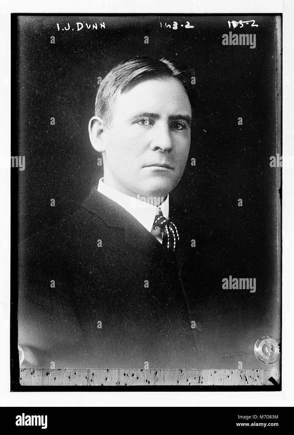 Portrait bust of I.J. Dunn, captured for historical documentation under ...