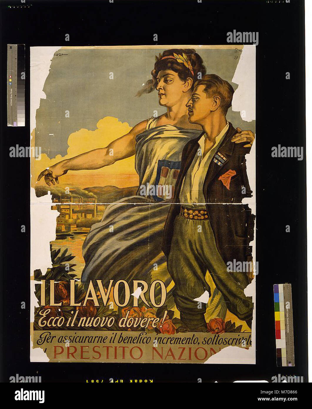 An Italian propaganda poster from the early 20th century, urging ...