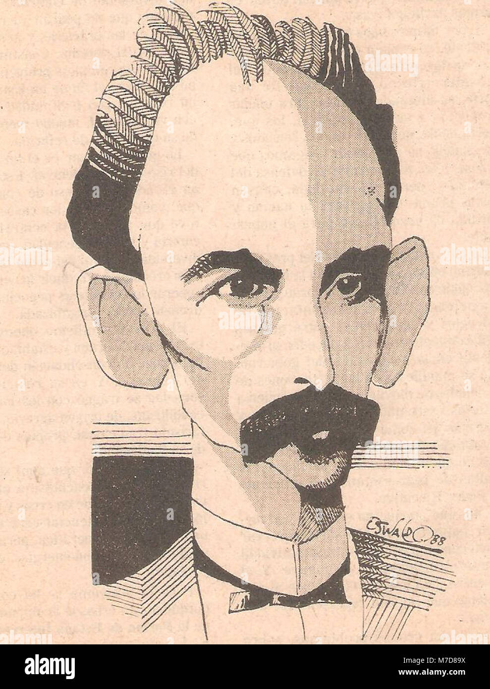 A portrait series of notable figures from national history. This image ...