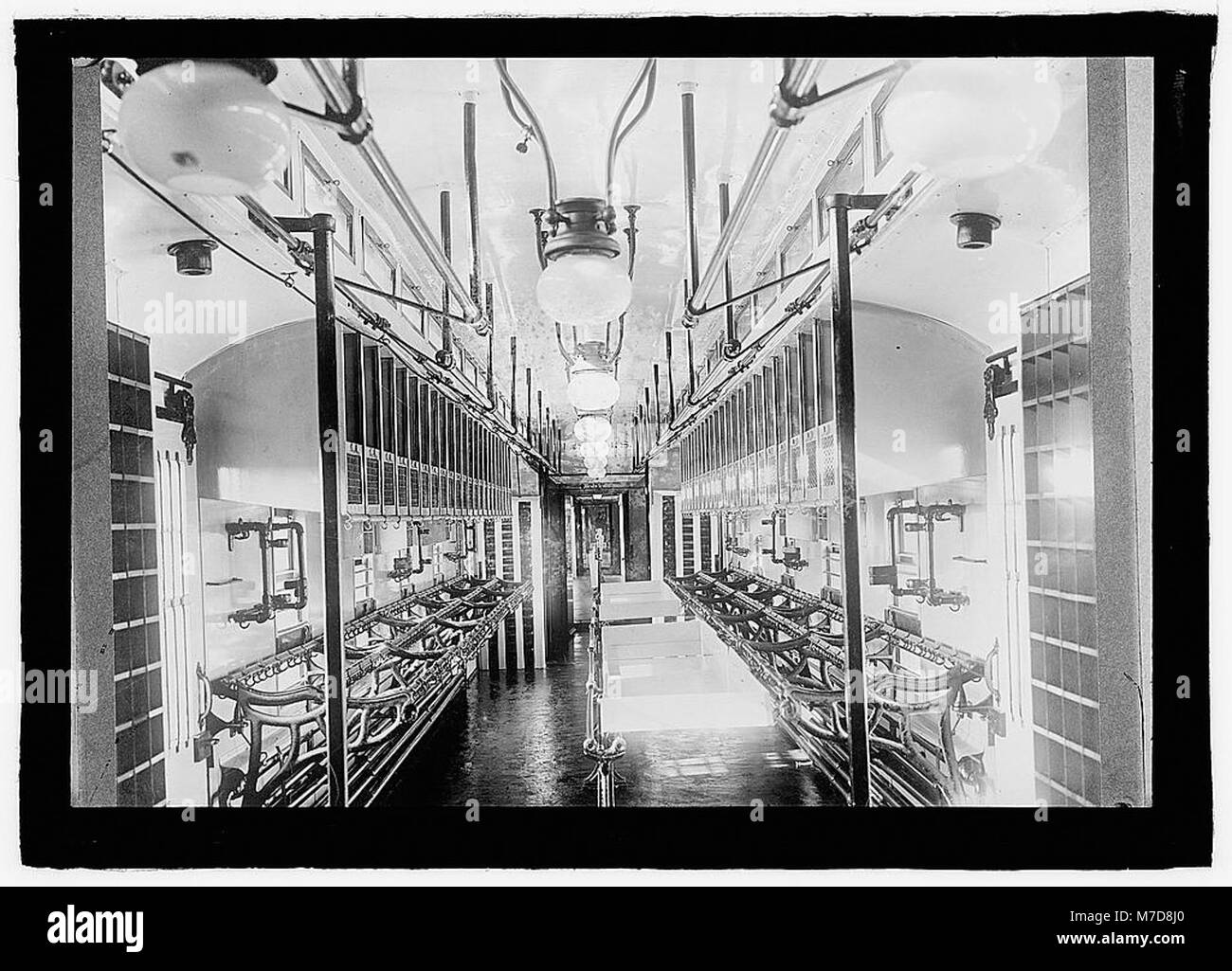 This image shows the interior of a mail car, providing insight into the ...