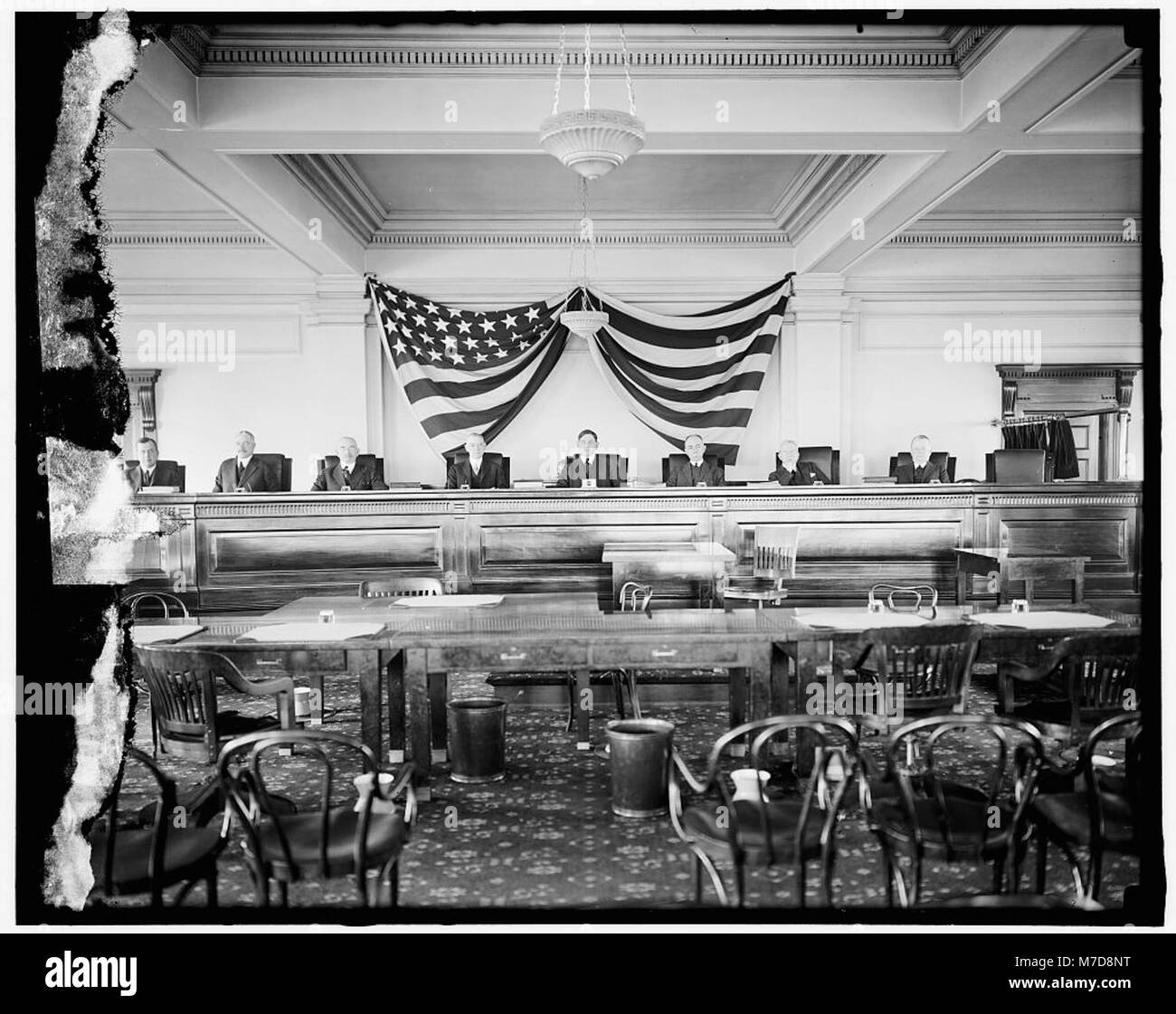 The photograph depicts the work of the Interstate Commerce Commission ...