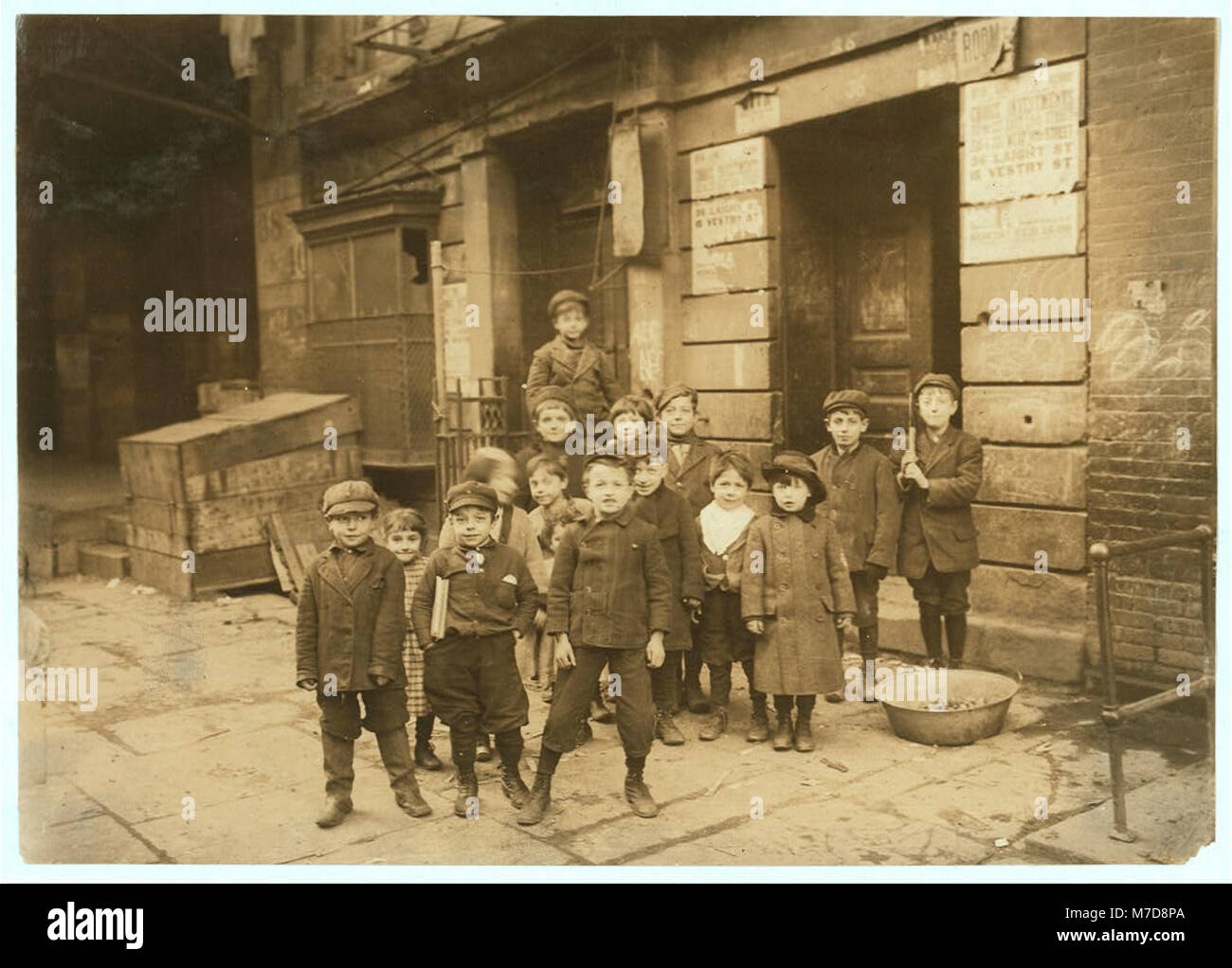 This photo captures a scene behind a movie theater on First Street ...