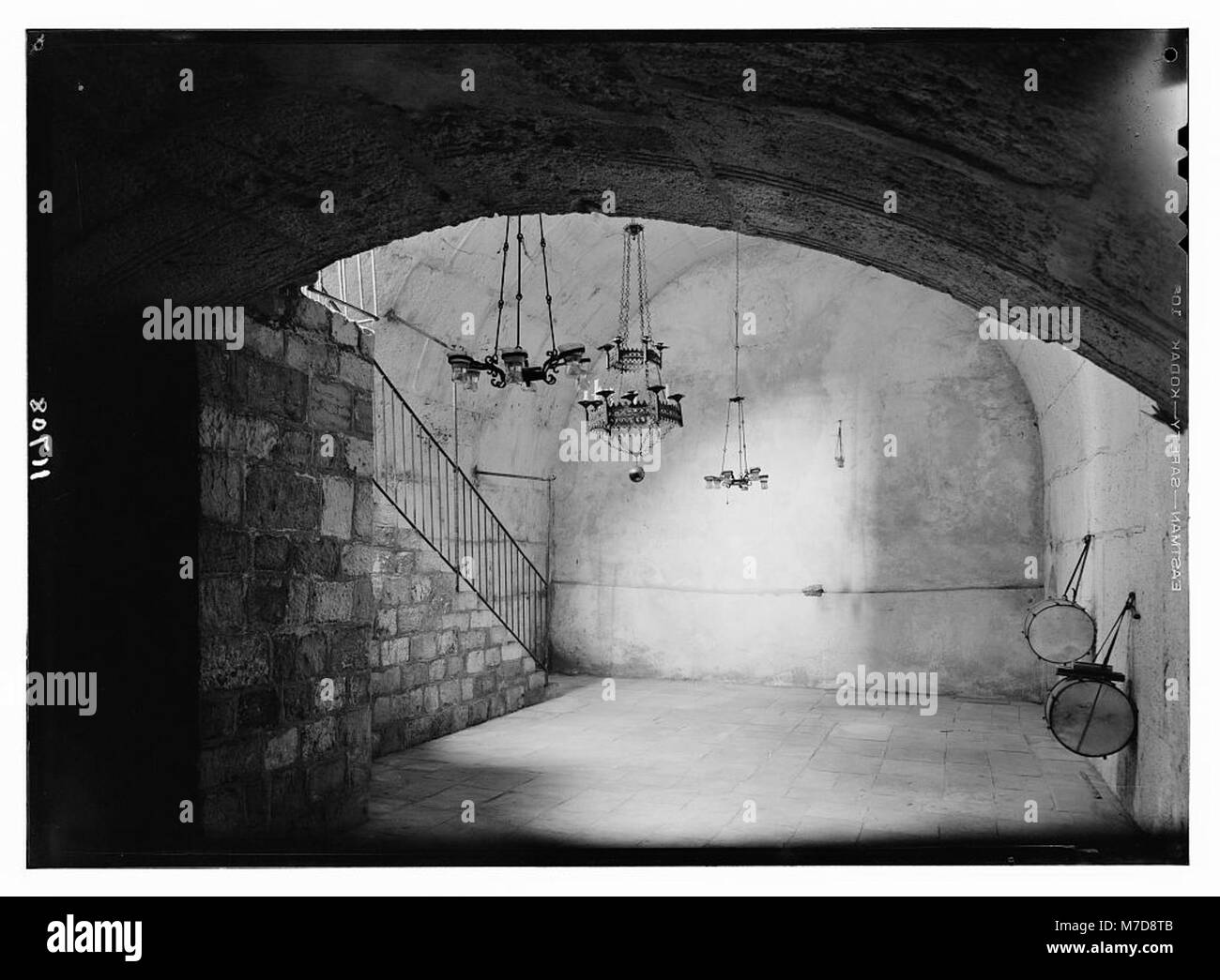 This image depicts the interior of the mosque of El-Burak in the Temple ...