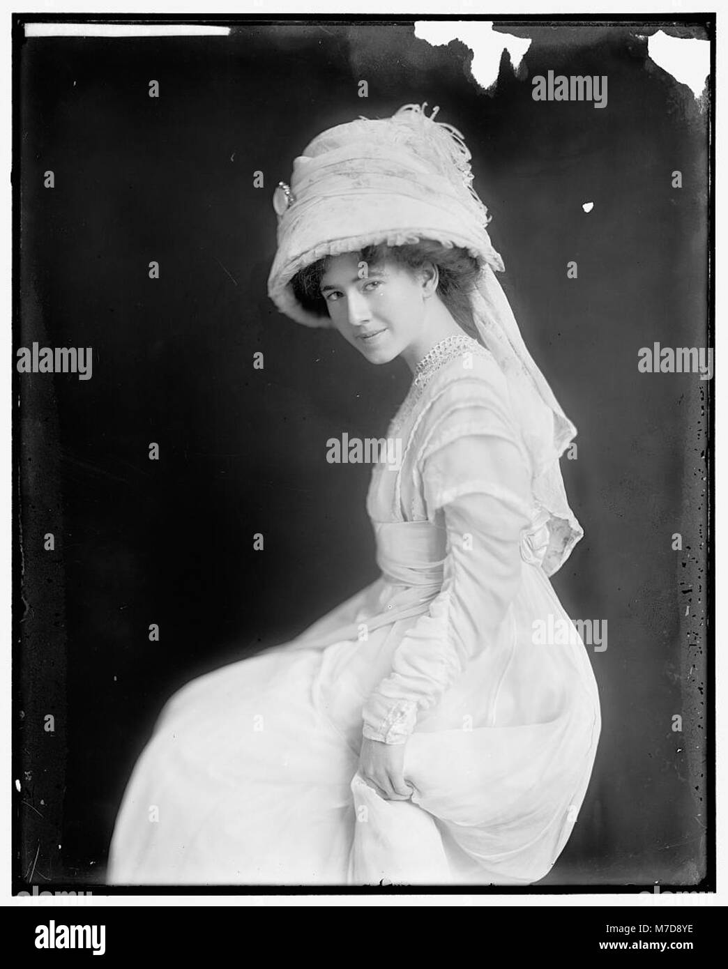 Annie Irwin, known as Miss Irwin, is featured in this historical image ...