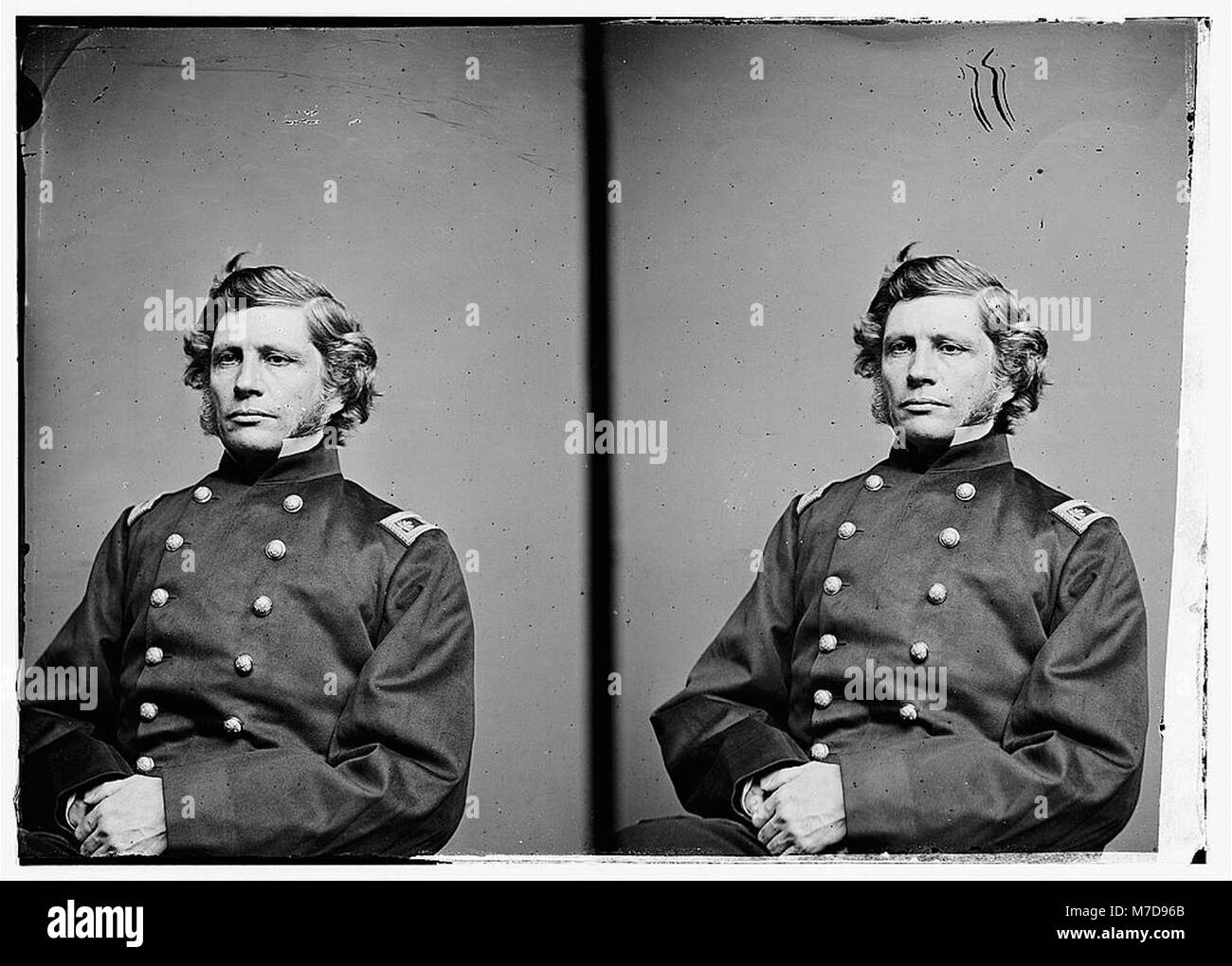 A historical portrait of J.C. Willard, captured in a photograph ...