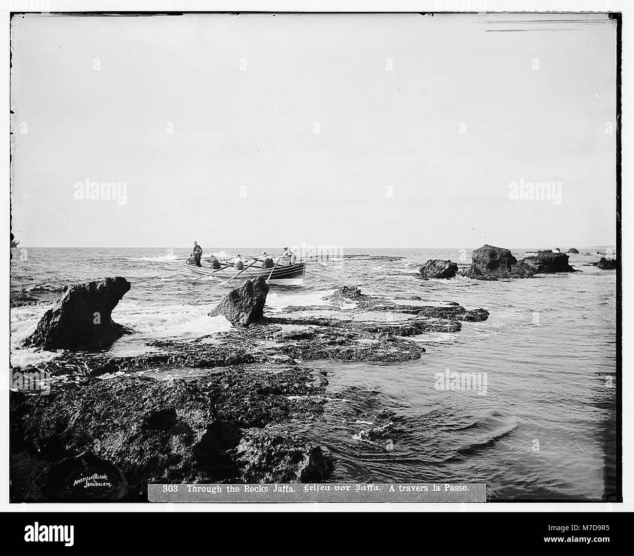 This photograph captures the coastal city of Jaffa (modern-day Joppa ...
