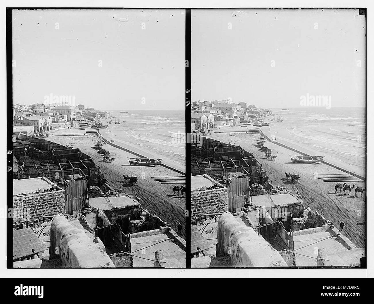 View of Jaffa (Joppa) and surrounding areas, seen from the house of ...